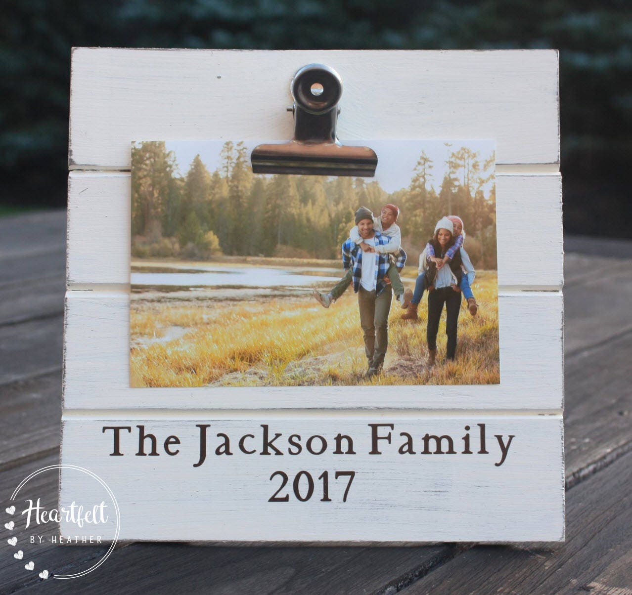 Christmas Family Photo Frame Personalized Family Frame Holiday - Etsy