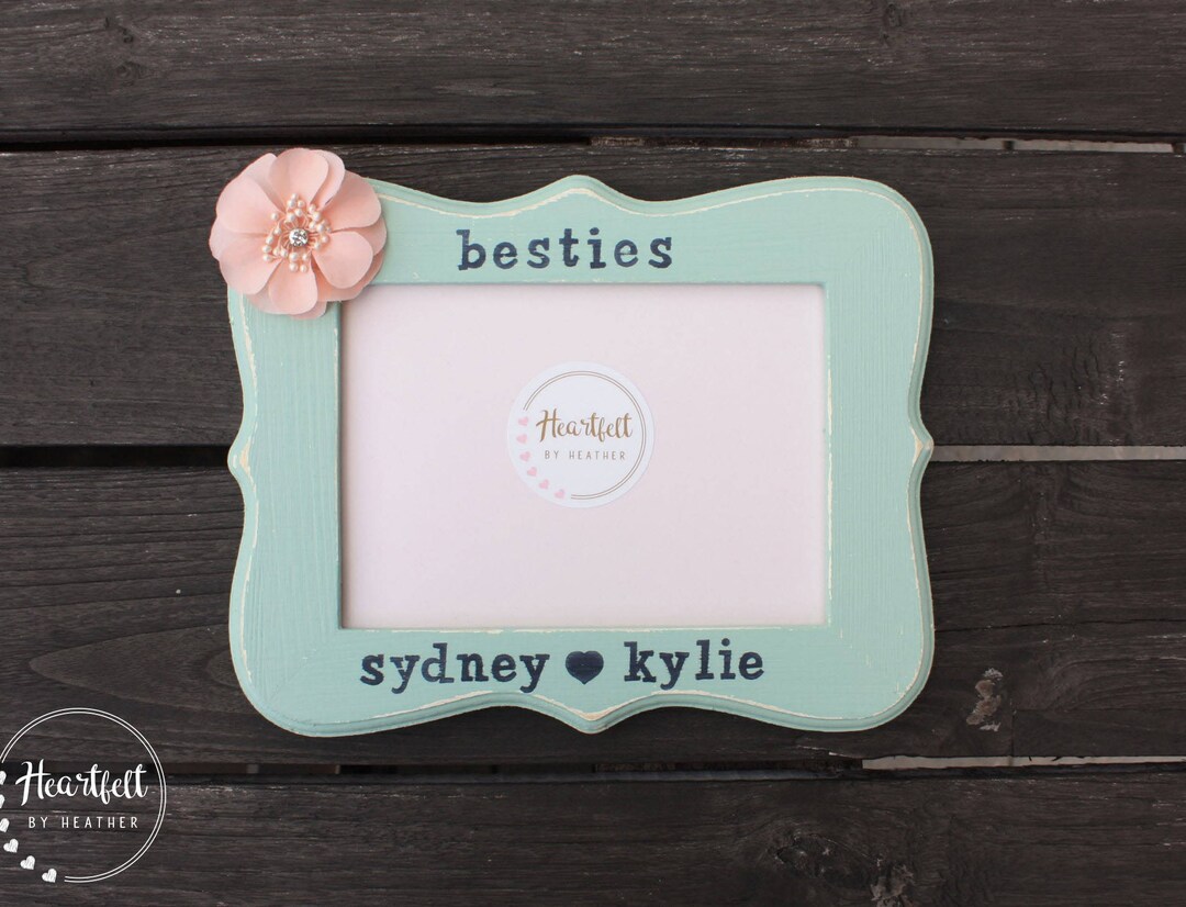 Besties Frame Best Friends Personalized Picture Frame Best Friend Gift ...