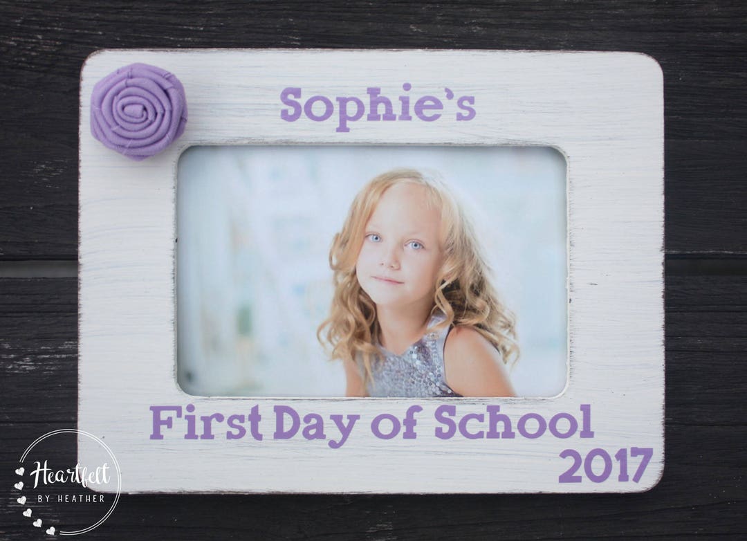 Custom First Day of School Photo Frame - Personalized Back to School ...