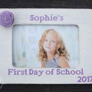 Custom First Day of School Photo Frame - Personalized Back to School ...