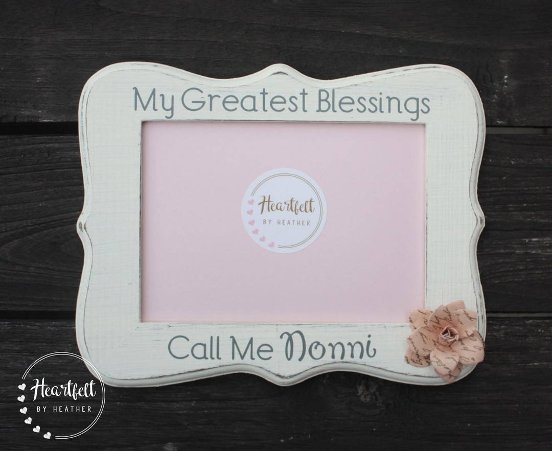 Custom "nonni" Picture Frame – Gift for Grandparents - Etsy
