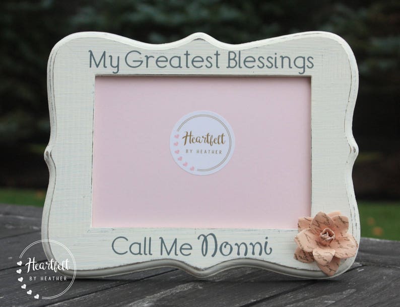 Custom "nonni" Picture Frame – Gift for Grandparents - Etsy
