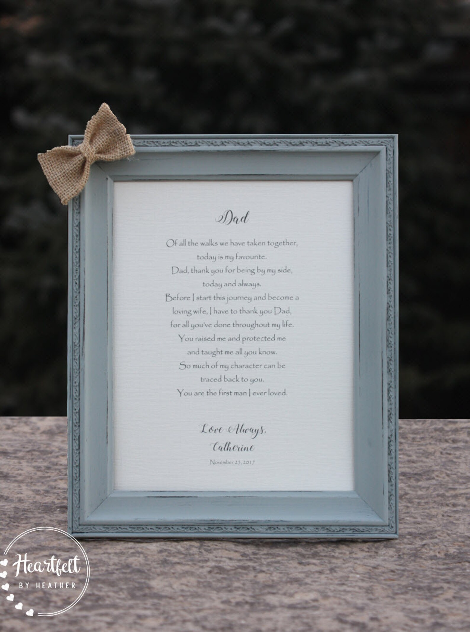 Wedding Gift for Dad - Father of the Bride Gift From Daughter - Father ...