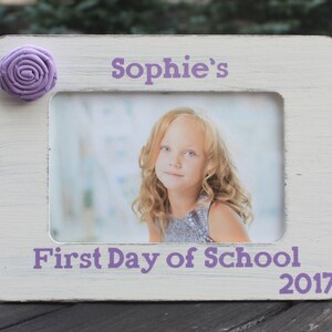 Custom First Day of School Photo Frame - Personalized Back to School ...