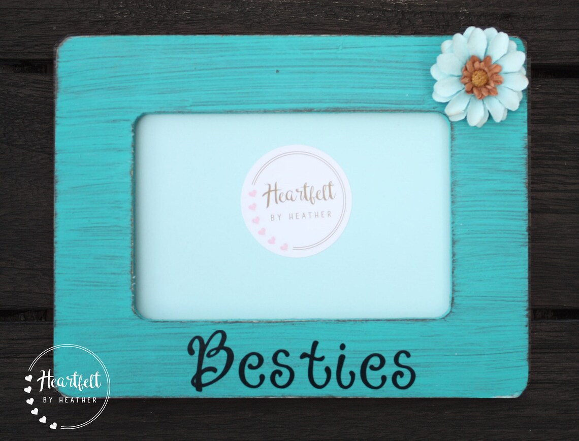 Besties Picture Frame Best Friends Gifts Wood Frame with | Etsy