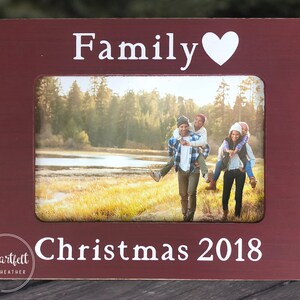 Personalized Family Christmas Photo Frame - Custom Keepsake Gift - Etsy