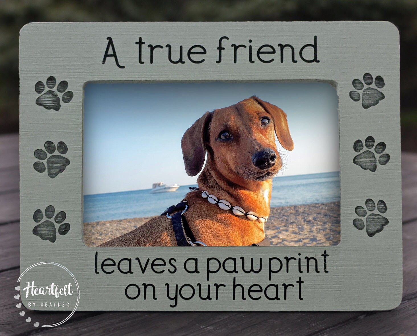 Custom Pet Picture Frame A True Friend Frame Pet Memorial | Etsy