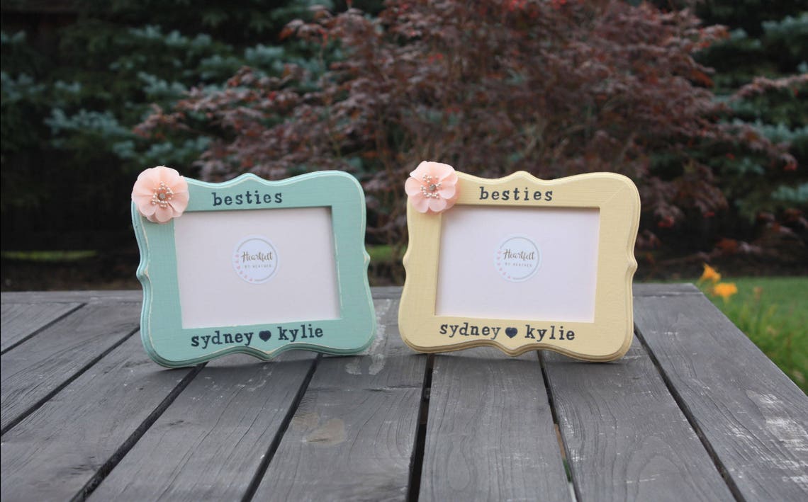 Matching Best Friend Picture Frames Besties Photo Frames - Etsy New Zealand