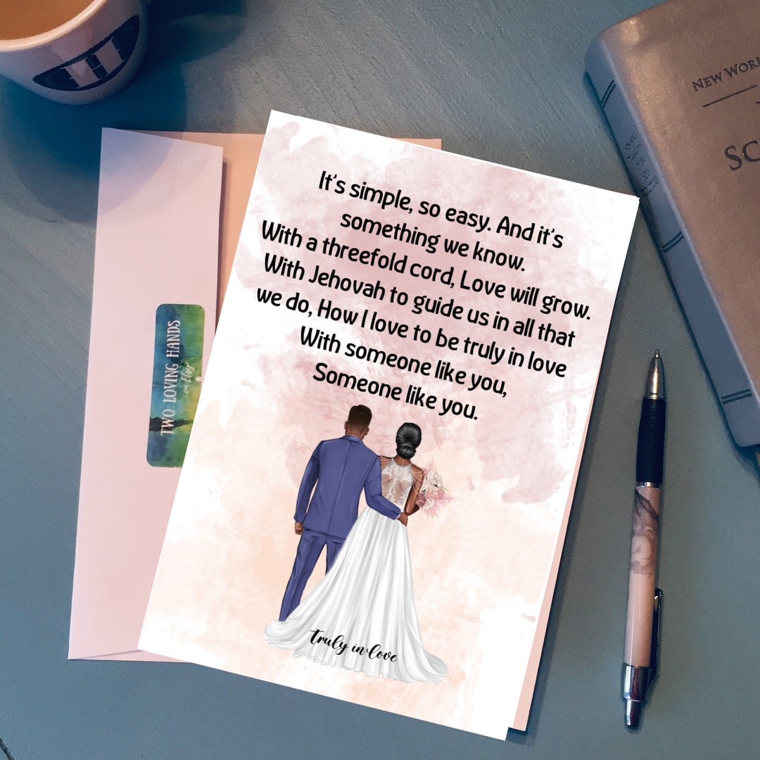 Truly in Love Original Song, Wedding Card, Jw Wedding Cards, Jw Gifts ...