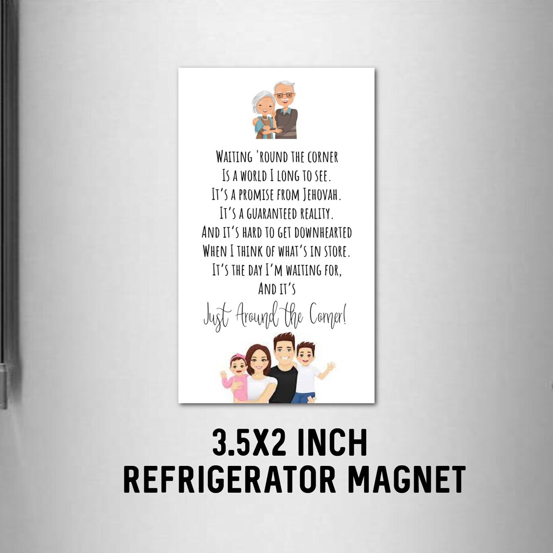 Just Around the Corner Magnet, Jw Orginal Songs, Jw Gifts, Jw Magnets ...