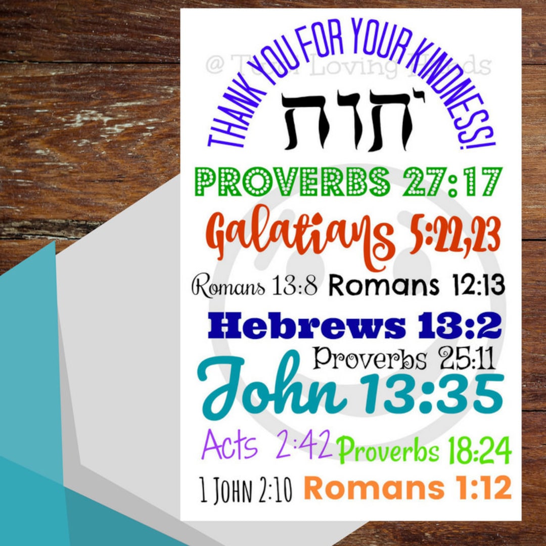 Thank You for All of Your Kindness Jw Cards Jw Gifts Thank - Etsy