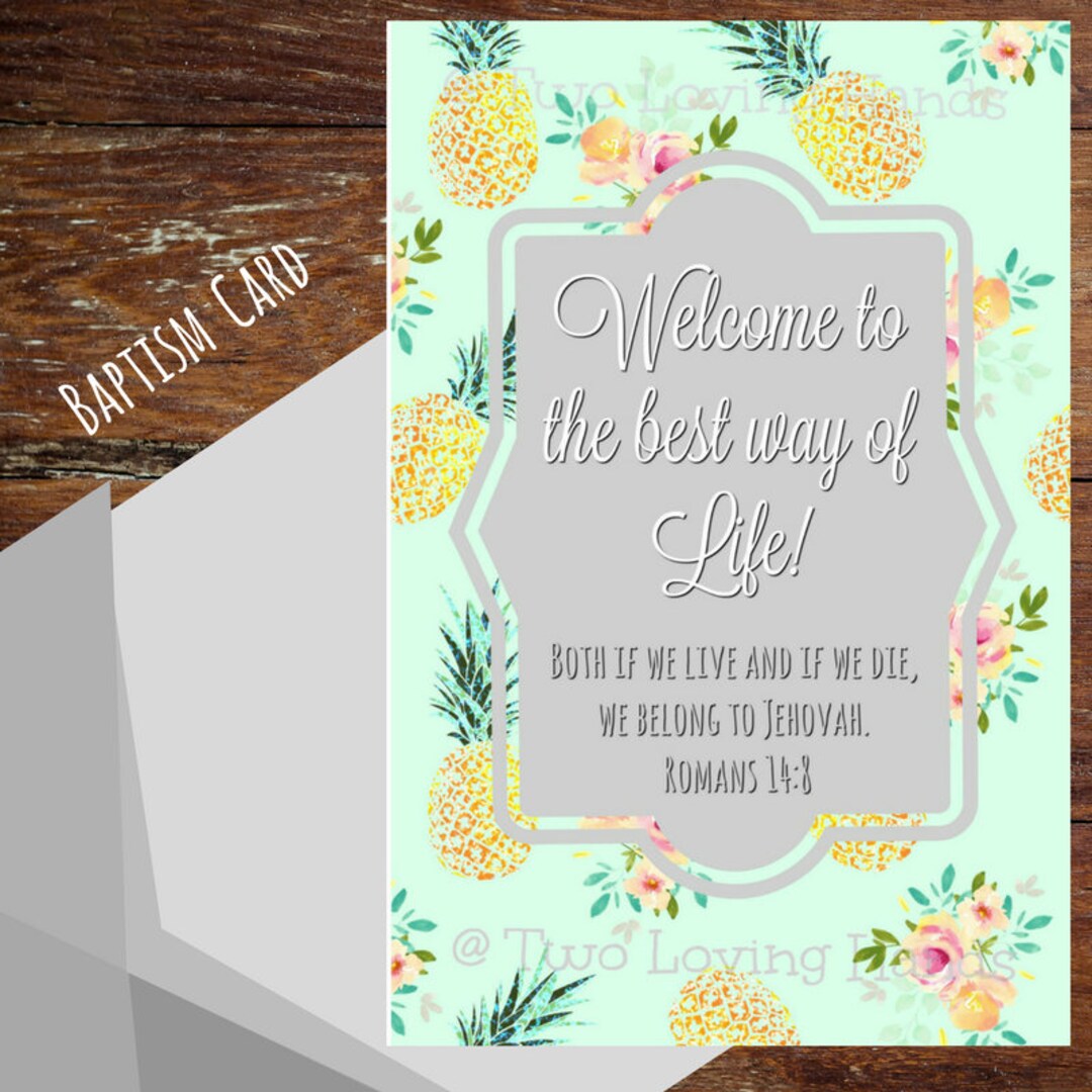 Welcome to the Best Way of Life,1 Pineapple , Jw Cards, Jw Gifts ...