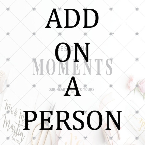 ADD ON an Additional Person to Any Wall Art Piece | Etsy