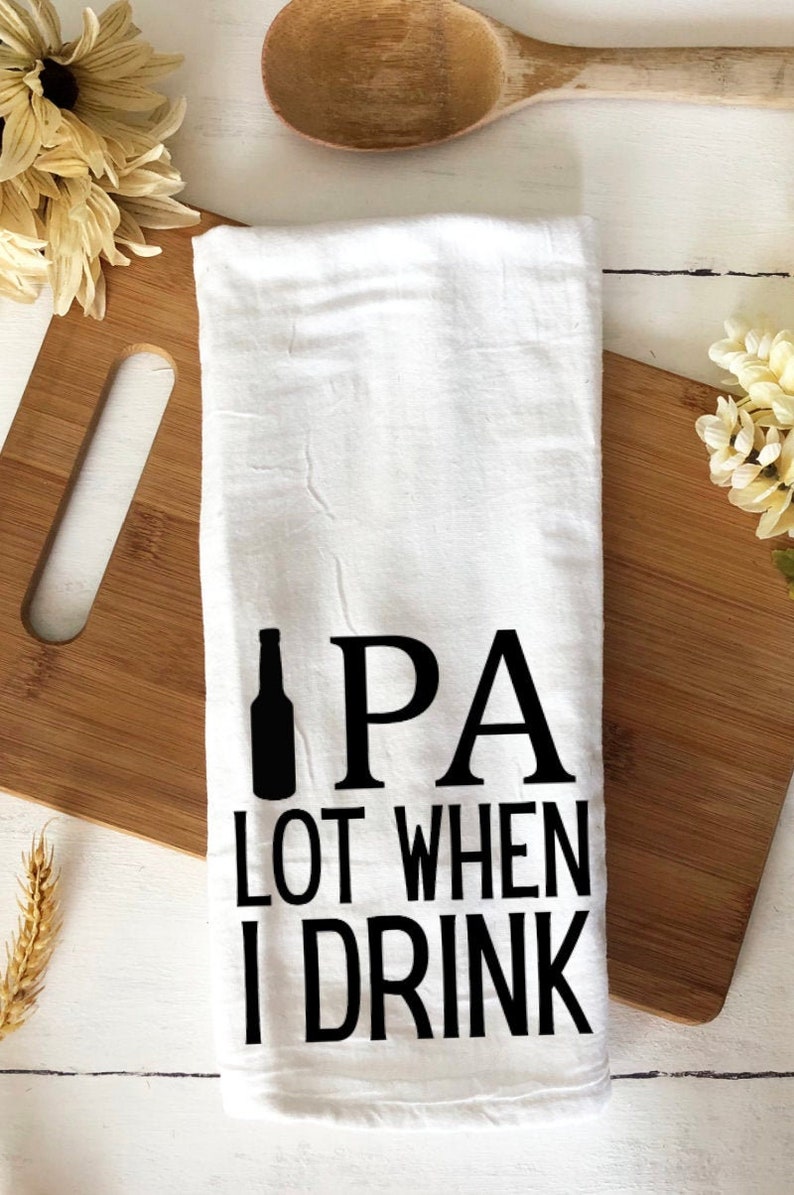 Funny Hostess Bar Towel | Hit Me With Your Best Shot | Housewarming ...