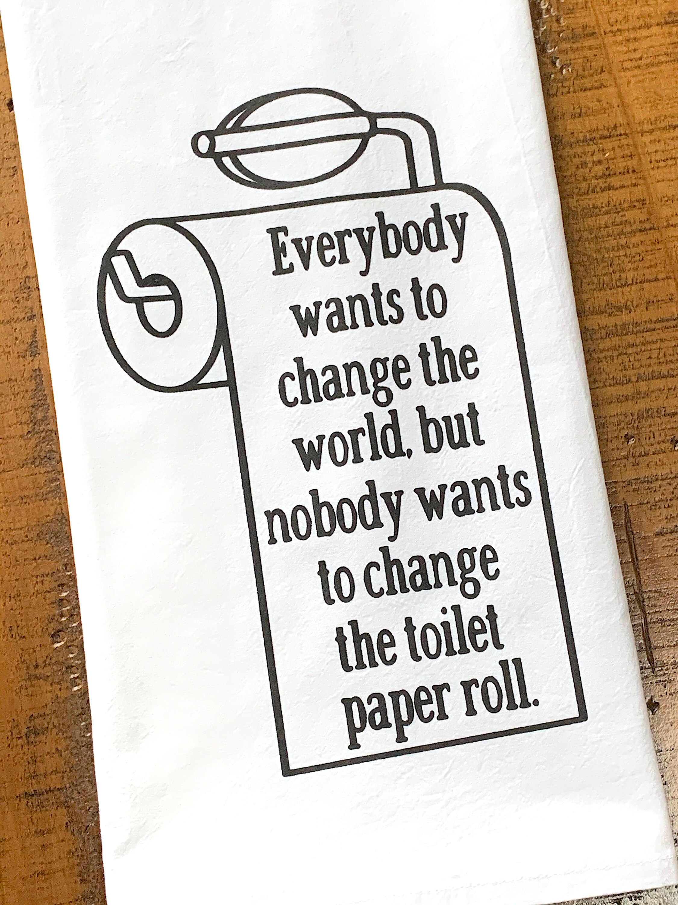Bathroom Hand Towel Change the Toilet Paper Hand Towel - Etsy