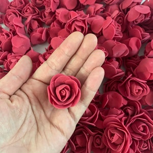Red Artificial Roses/fake Flowers/diy - Etsy