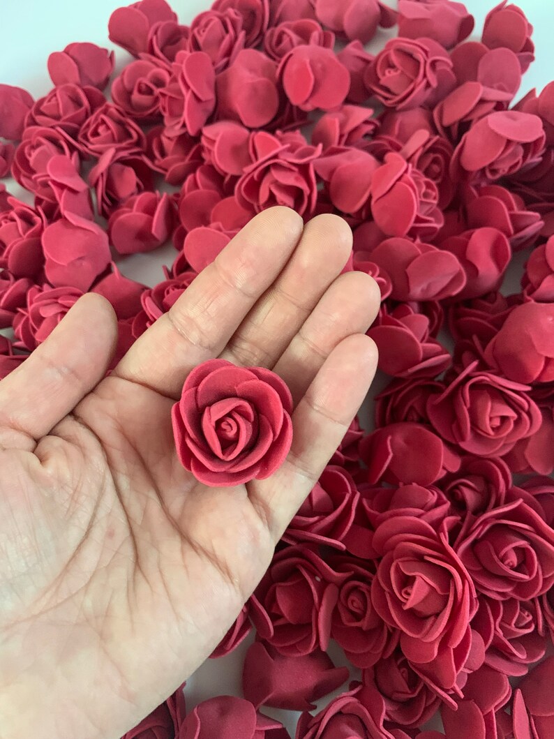 Red Artificial Roses/fake Flowers/diy - Etsy