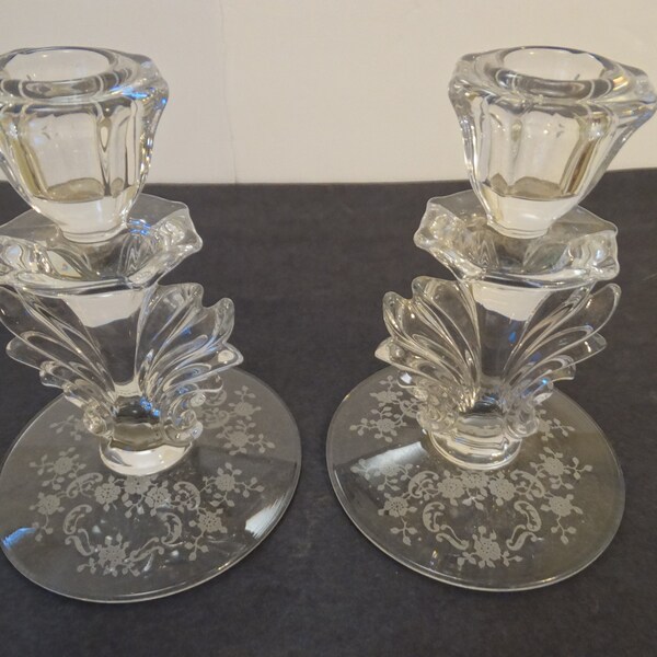 Etched Fostoria Rose Pattern - Etsy