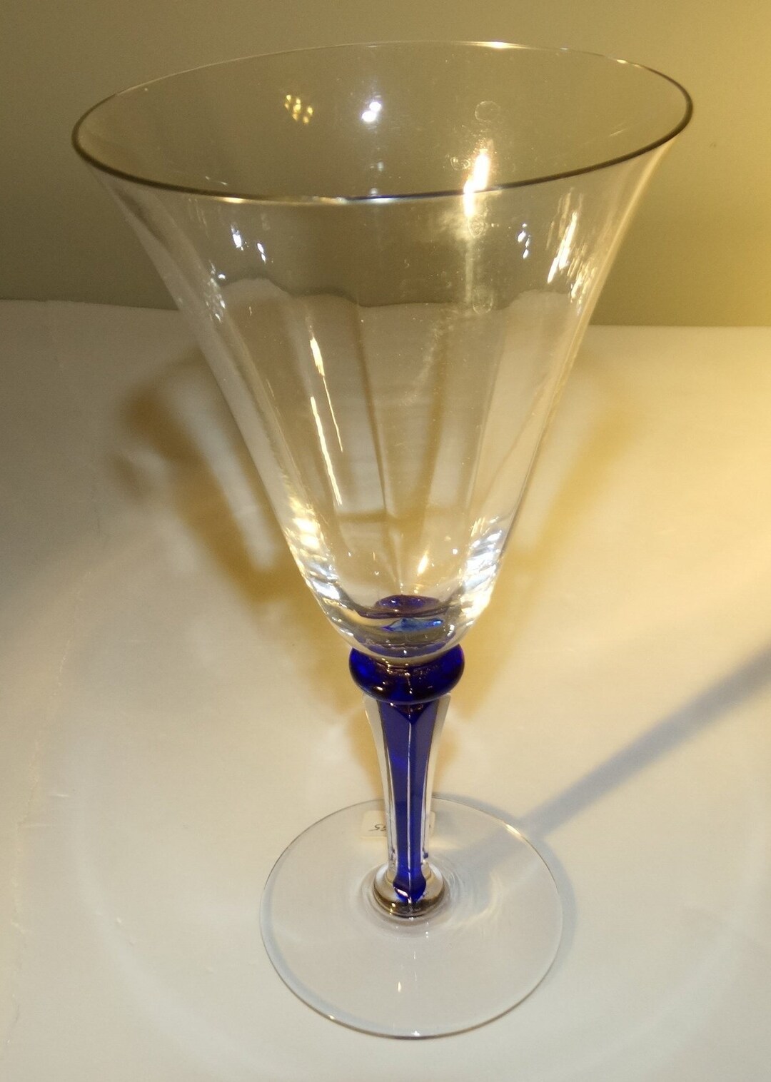 Vintage Morgantown Glass Company Crystal 7 1/2" Water/wine Goblet W ...