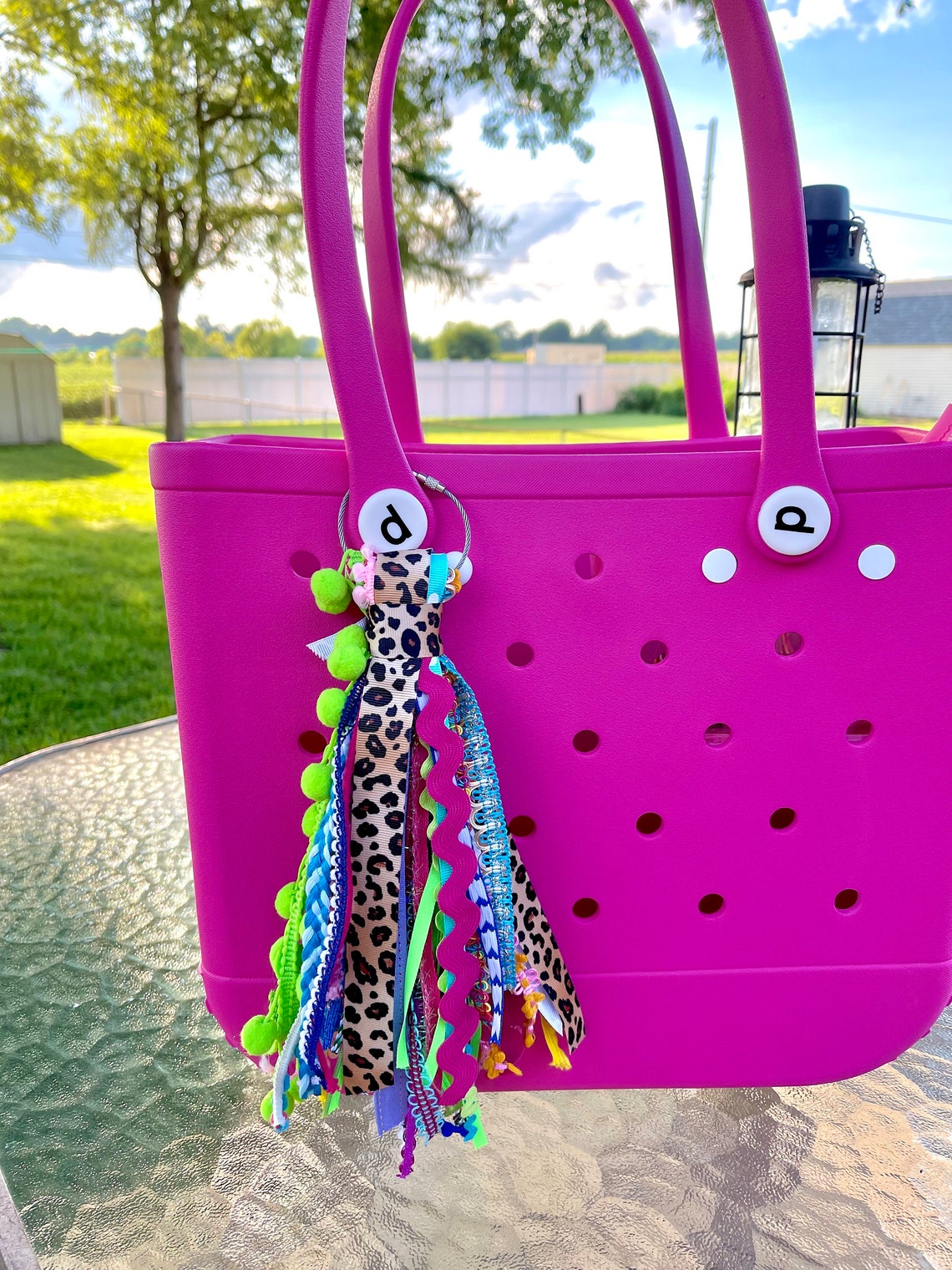 Bogg Bag Tassel Bag Tag, Bag Charm, Beach Bag Tag, Pool Bag Charm. - Etsy