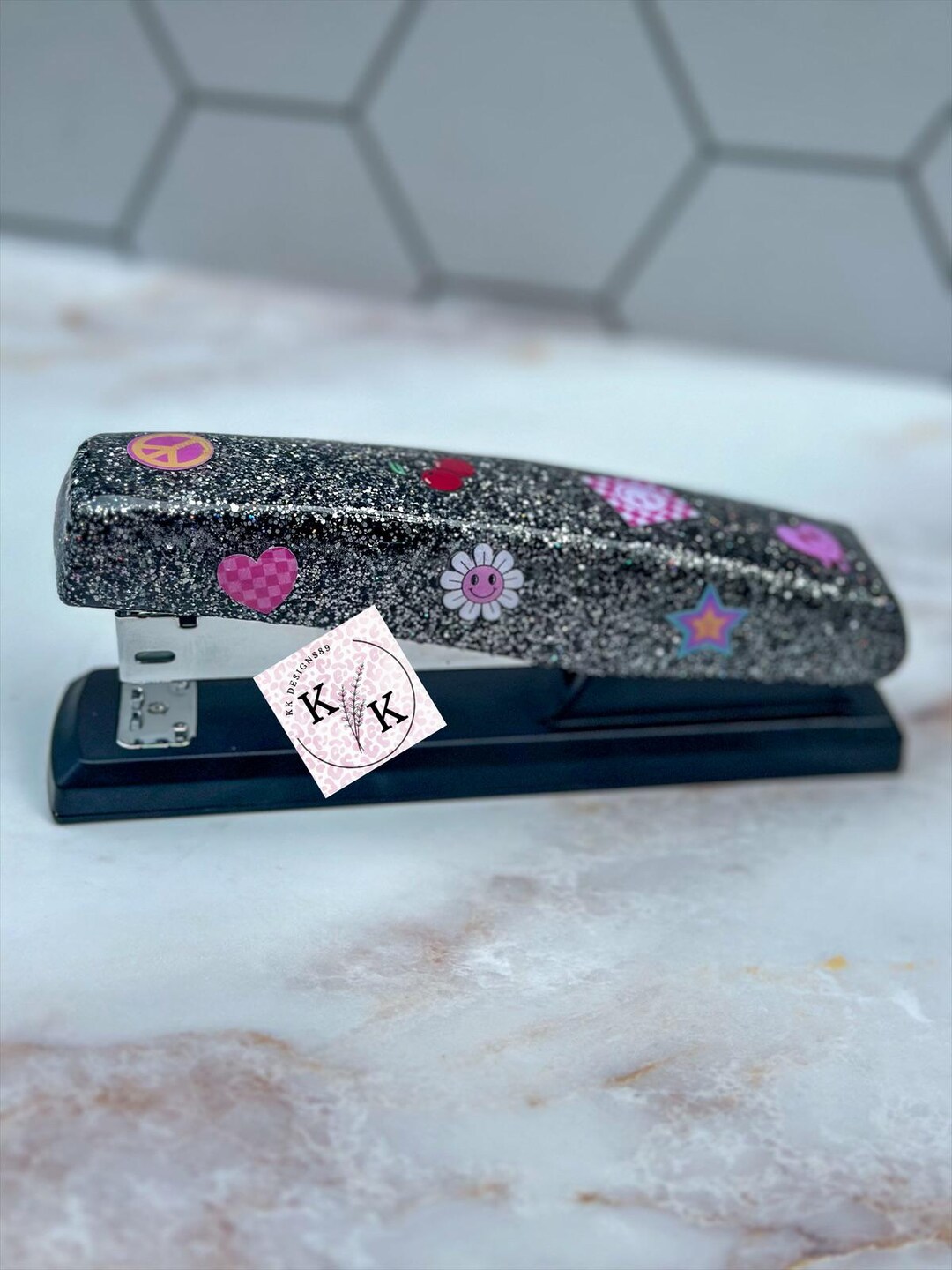 Retro Resin Teacher Stapler, Custom Desk Stapler, Composition Notebook ...