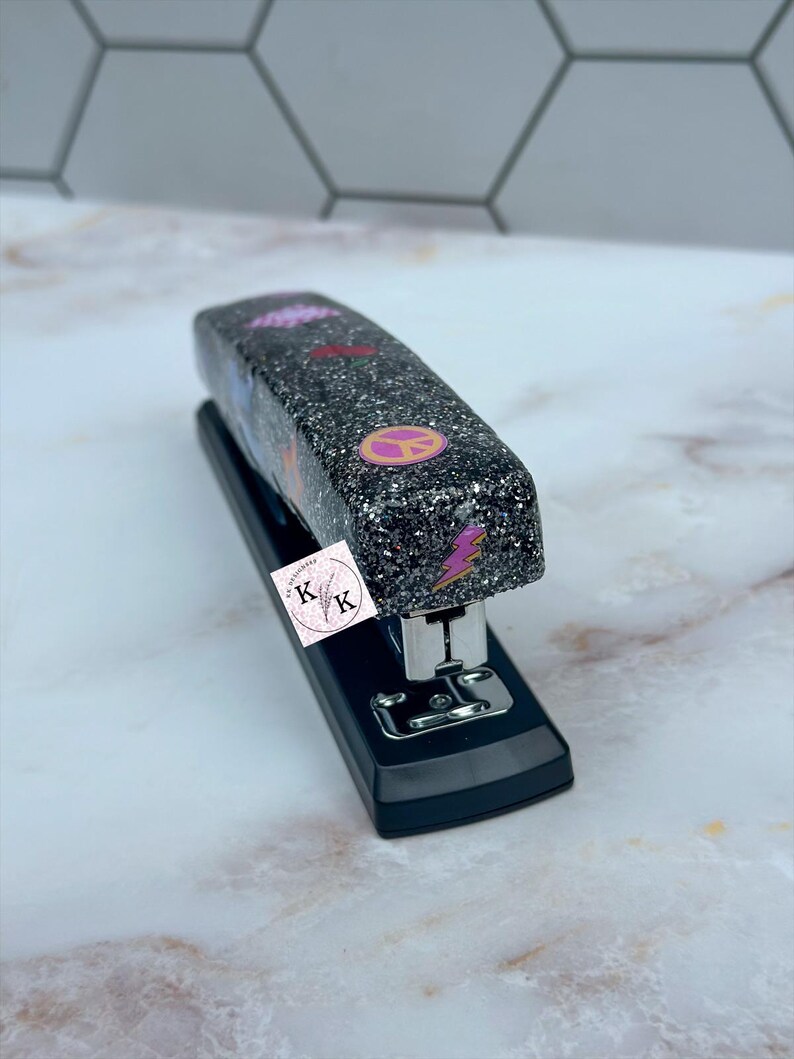 Retro Resin Teacher Stapler, Custom Desk Stapler, Composition Notebook ...