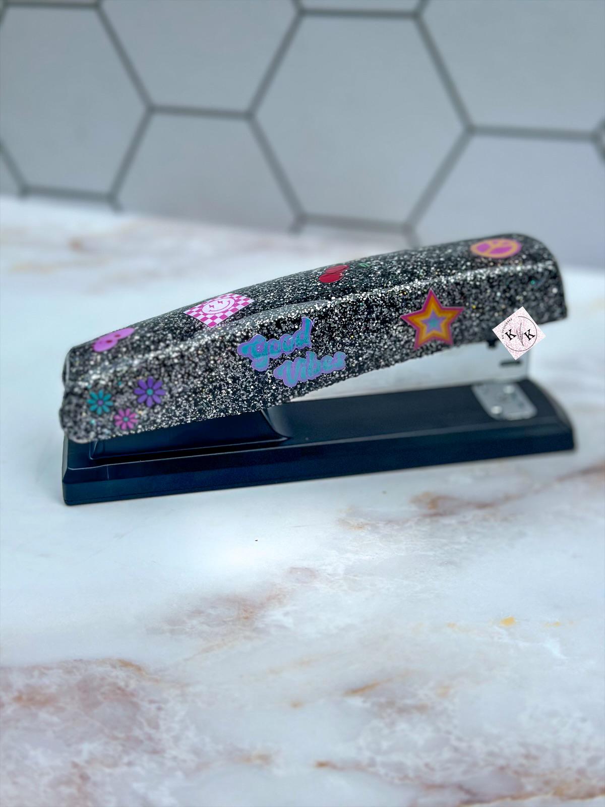 Retro Resin Teacher Stapler, Custom Desk Stapler, Composition Notebook ...