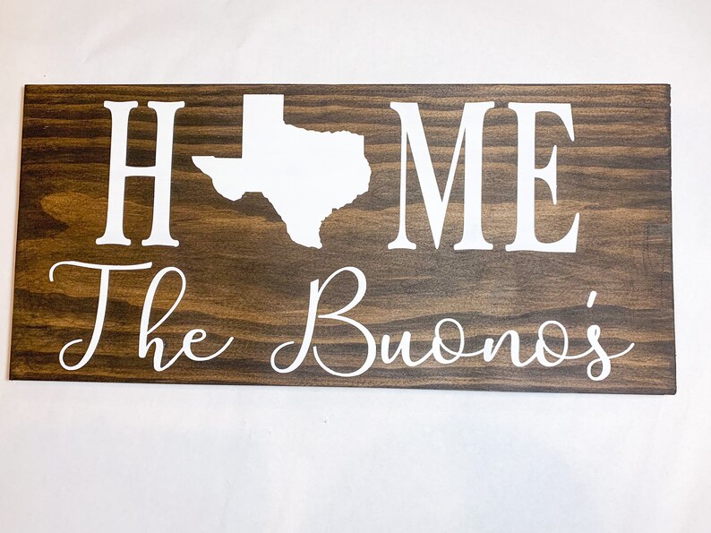 Home State Sign. State Sign. Personalized Sign. Housewarming - Etsy