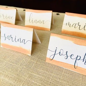 Hand-painted Wedding Place Cards, Personalized Table Decor - Etsy