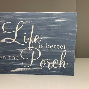 Life is Better on the Porch. Outside Decor. Backyard Decor. Rustic ...