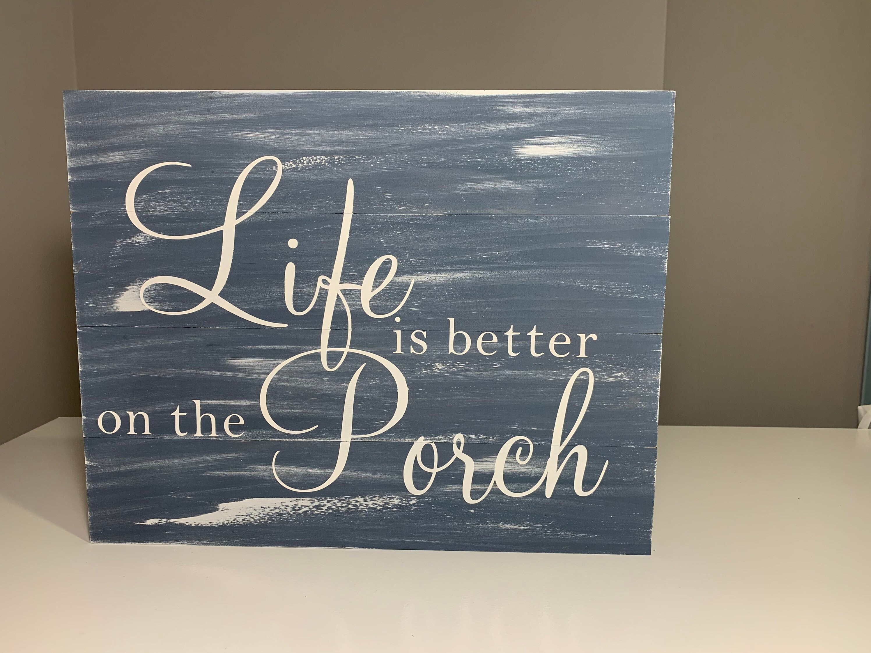 Life is Better on the Porch. Outside Decor. Backyard Decor. - Etsy