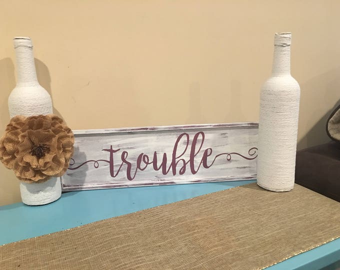 Rustic Wooden Sign. Rustic Home Decor. Rustic Table Decor. One Word ...