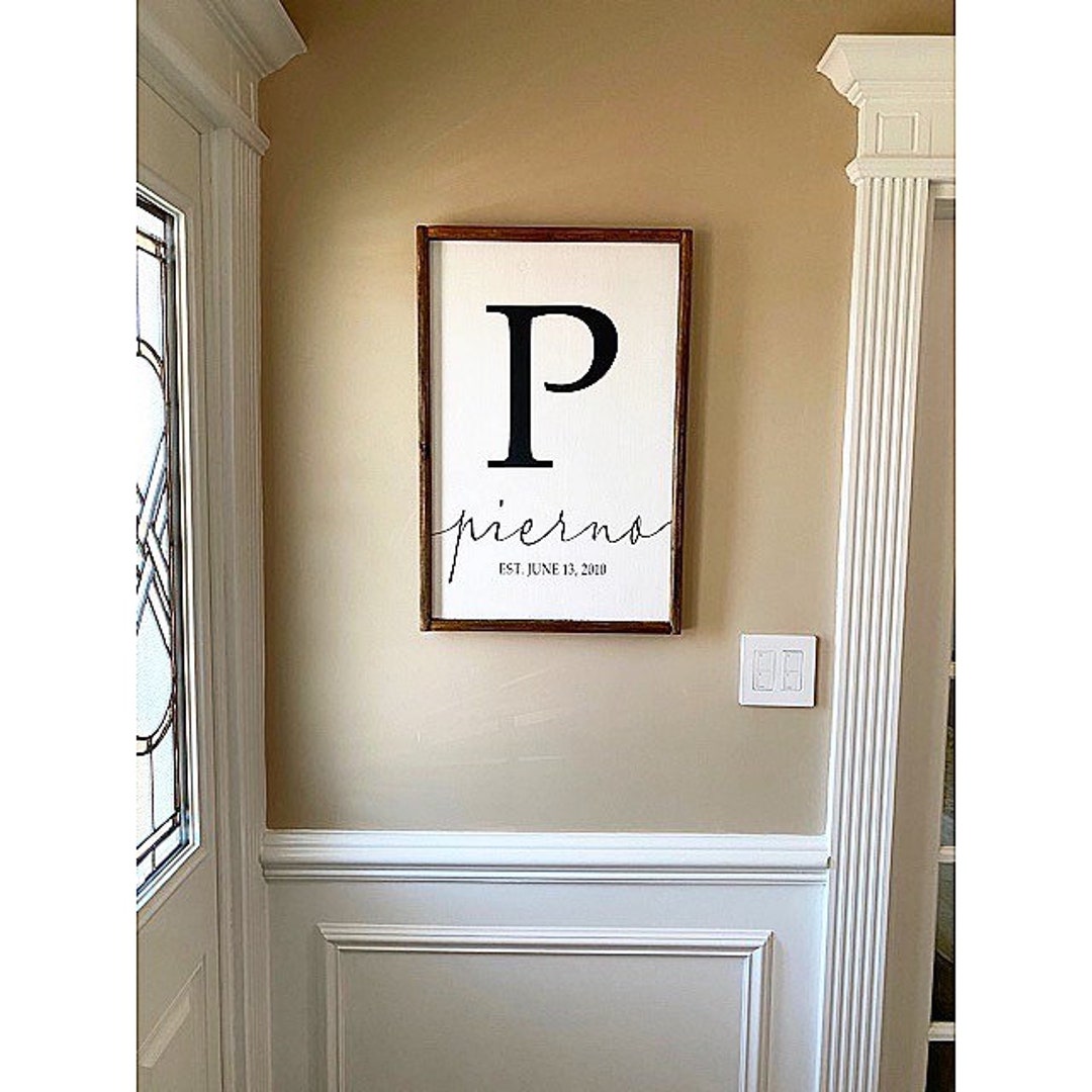 Personalized Sign. Personalized Name Sign. Rustic Home Decor. Entryway ...