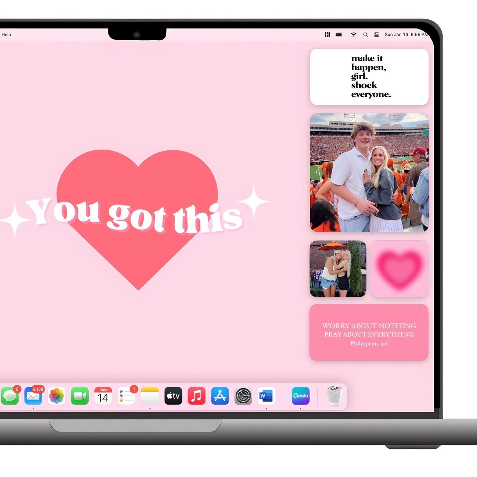 MacBook Home Screen Kit Pink - Etsy