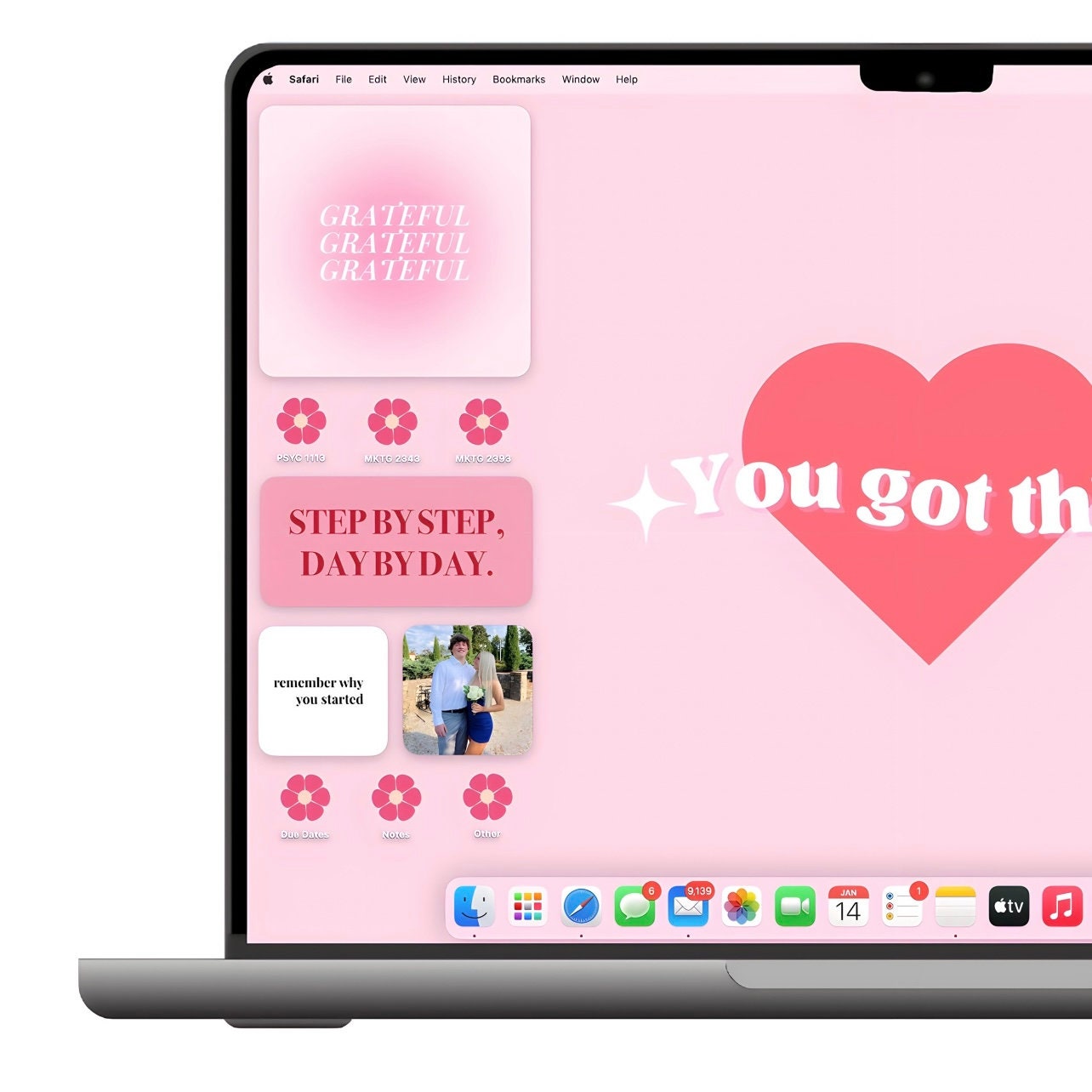 MacBook Home Screen Kit Pink - Etsy