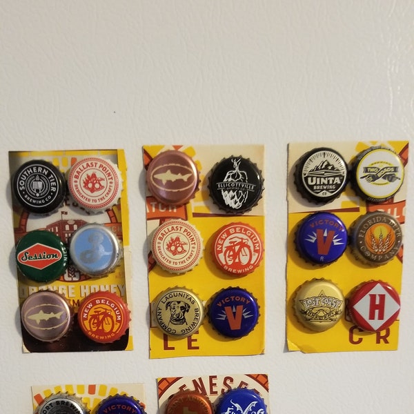 Beer Cap Magnets - Etsy