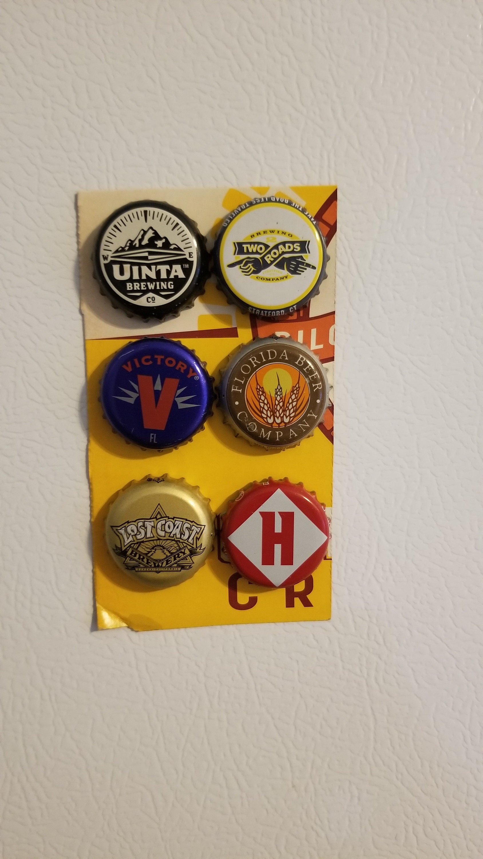 Craft Beer Cap Magnet Set - Etsy