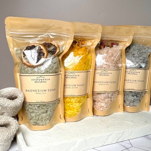 Magnesium Bath Salt With Essential Oils, Turmeric Powder, Bentonite ...