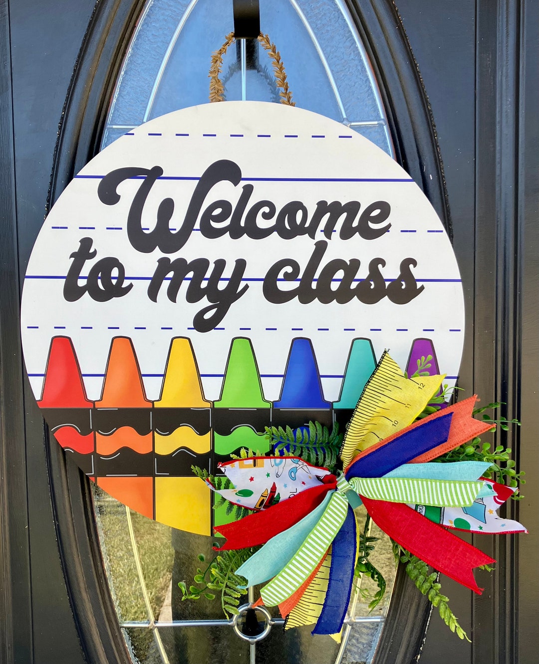 Welcome Door Hanger for Teacher, Teacher Door Decoration, Classroom ...