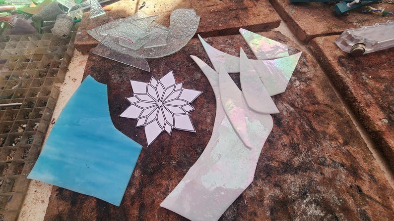 Snowflake Stained Glass Templates | Downloadable PDF Patterns for ...