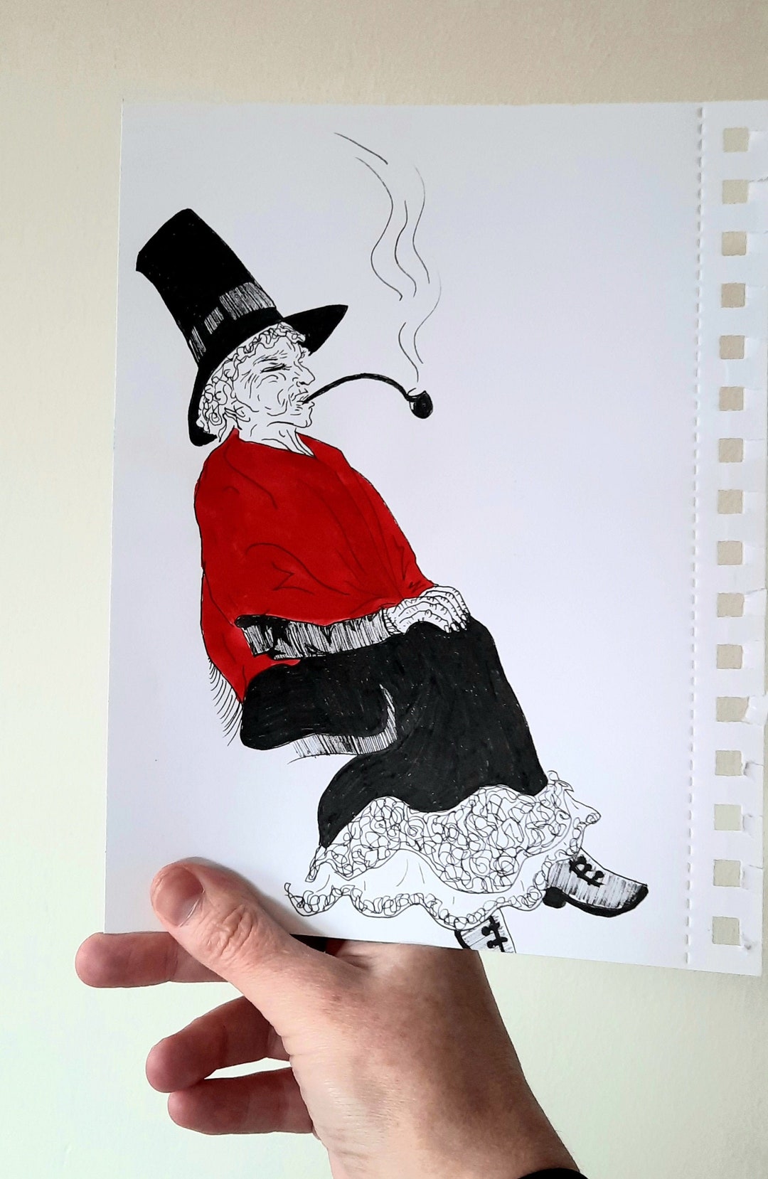 Welsh Woman, Smoking a Pipe - Etsy