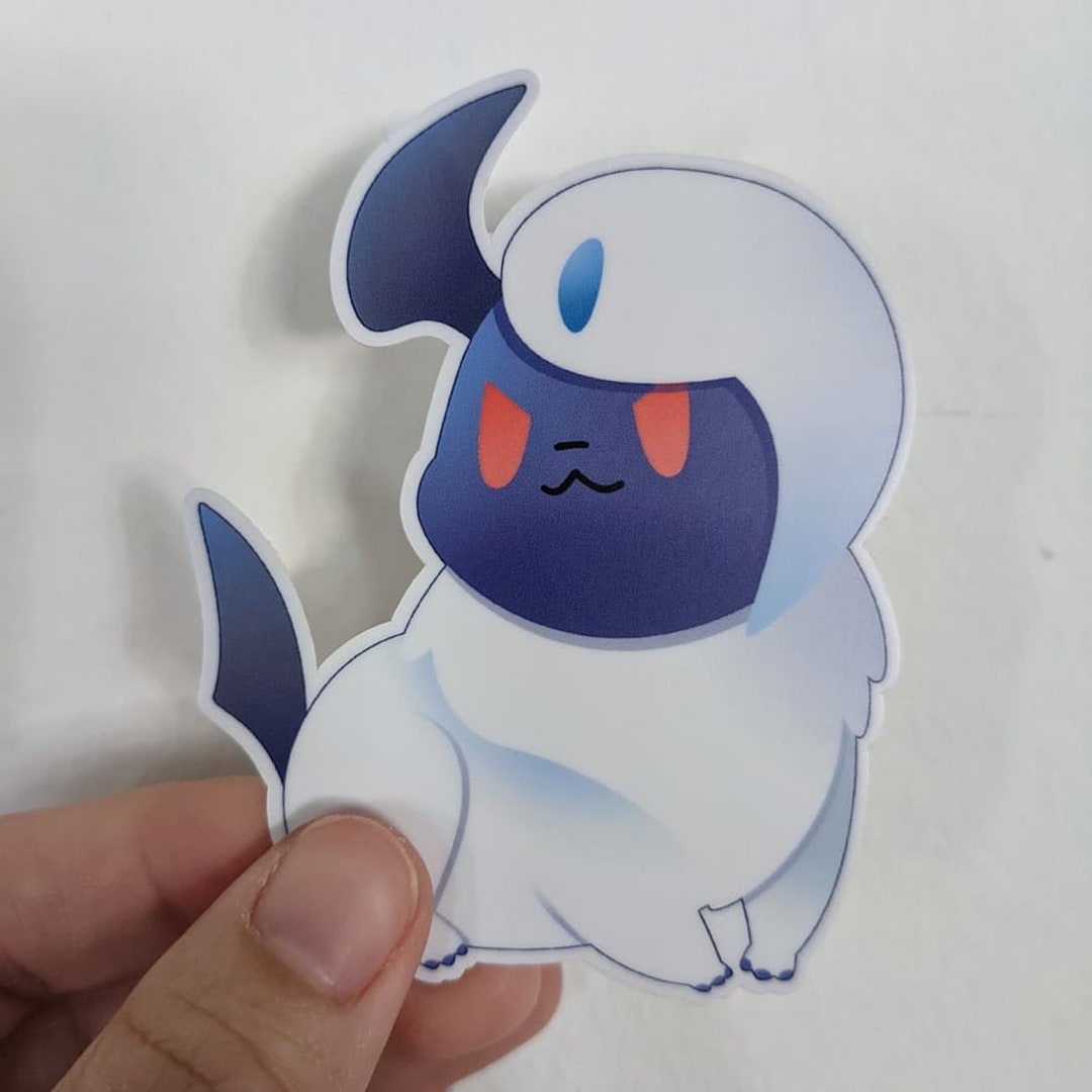 Cute Pokemon Absol 3x3" Vinyl Stickers - Etsy