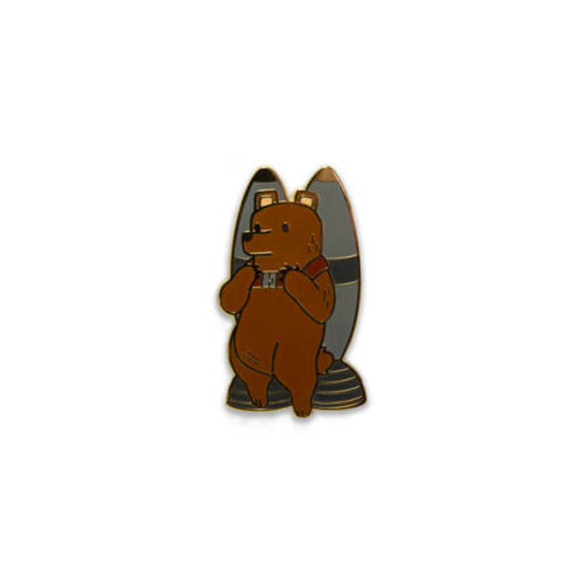 Limited Edition Jetpack Bear 1.25" Inch Hard Enamel Pin - Etsy