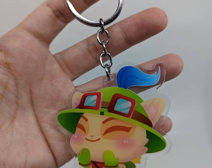 League of Legends Teemo Key Chain Key Ring 3 Inches Charm - Etsy