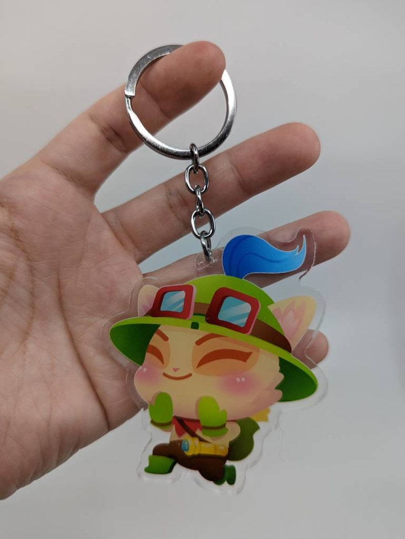 League of Legends Teemo Key Chain Key Ring 3 Inches Charm - Etsy