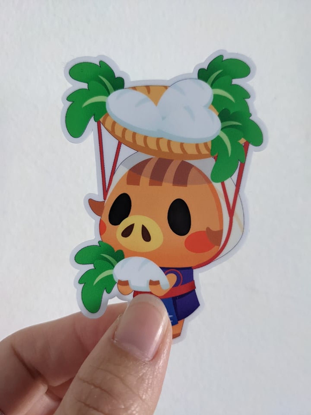 Cute Animal Crossing Daisy Mae 3x3" Vinyl Stickers - Etsy