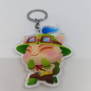 League of Legends Teemo Key Chain Key Ring 3 Inches Charm - Etsy