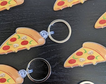 Pizza Key Ring - Etsy