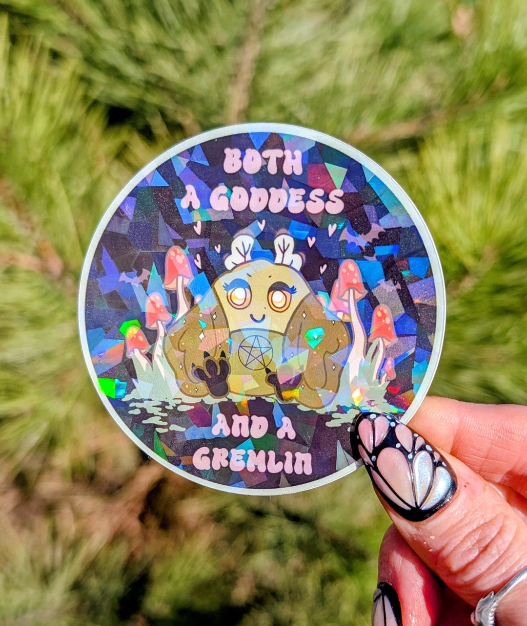 Inspirational Swamp Goddess Glitter Vinyl Sticker, Smash the Patriarchy ...