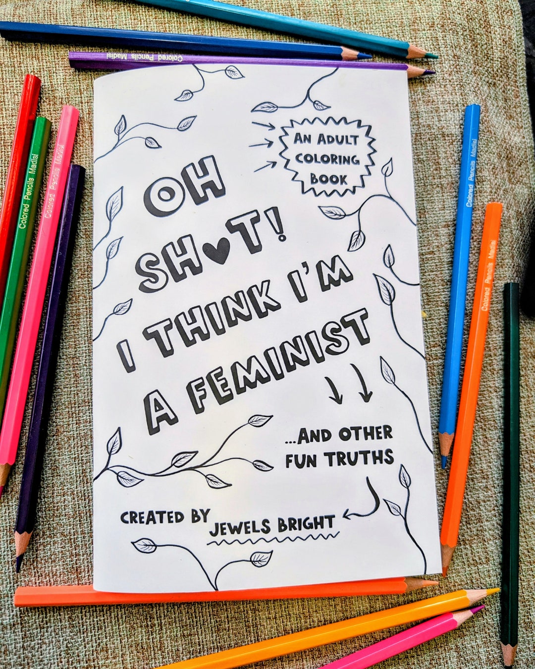 Mini Adult Coloring Book, Funny Coloring Book, Womens Rights Book ...